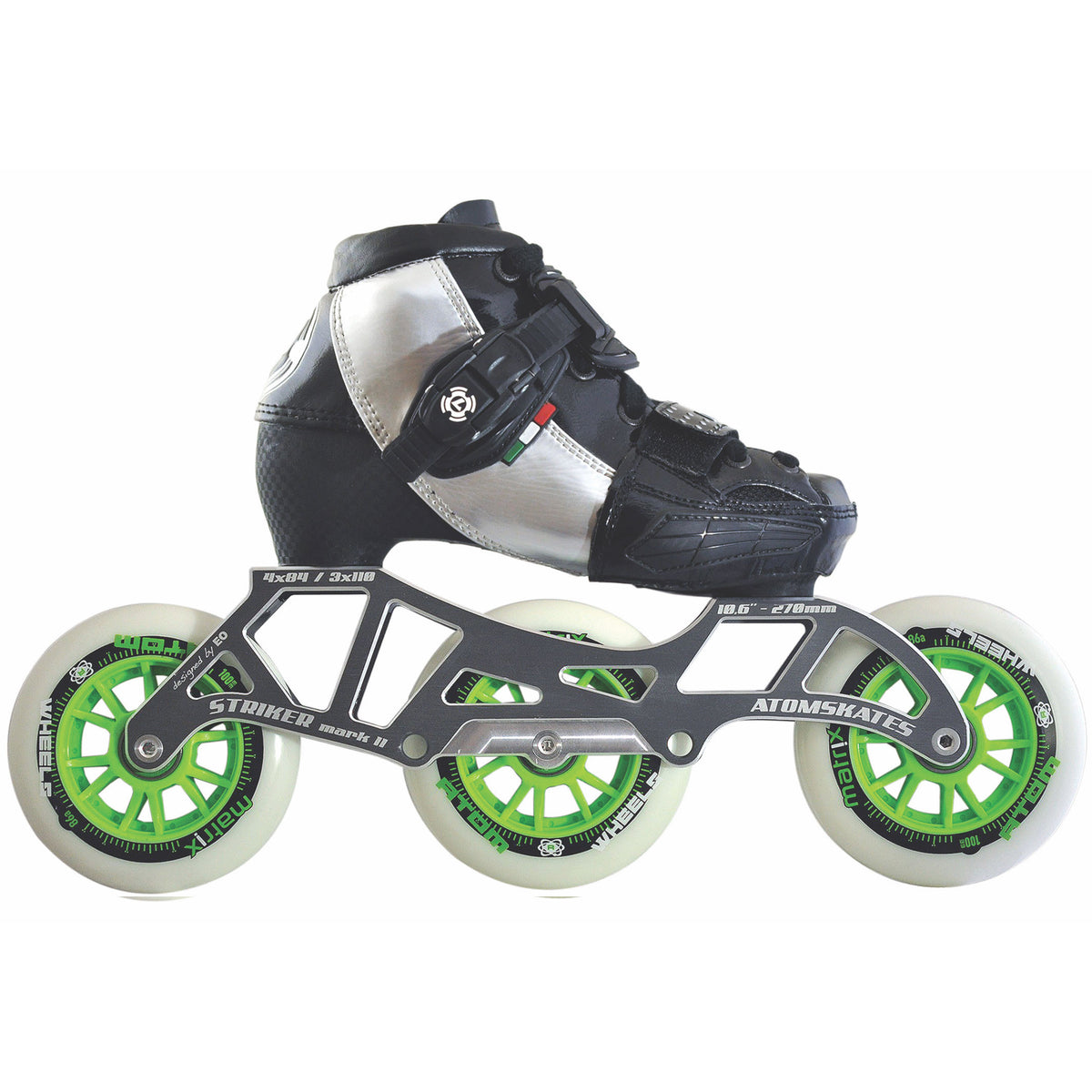 Luigino Challenge Junior 3-Wheel Inline Speed Skate Package I Bayside ...
