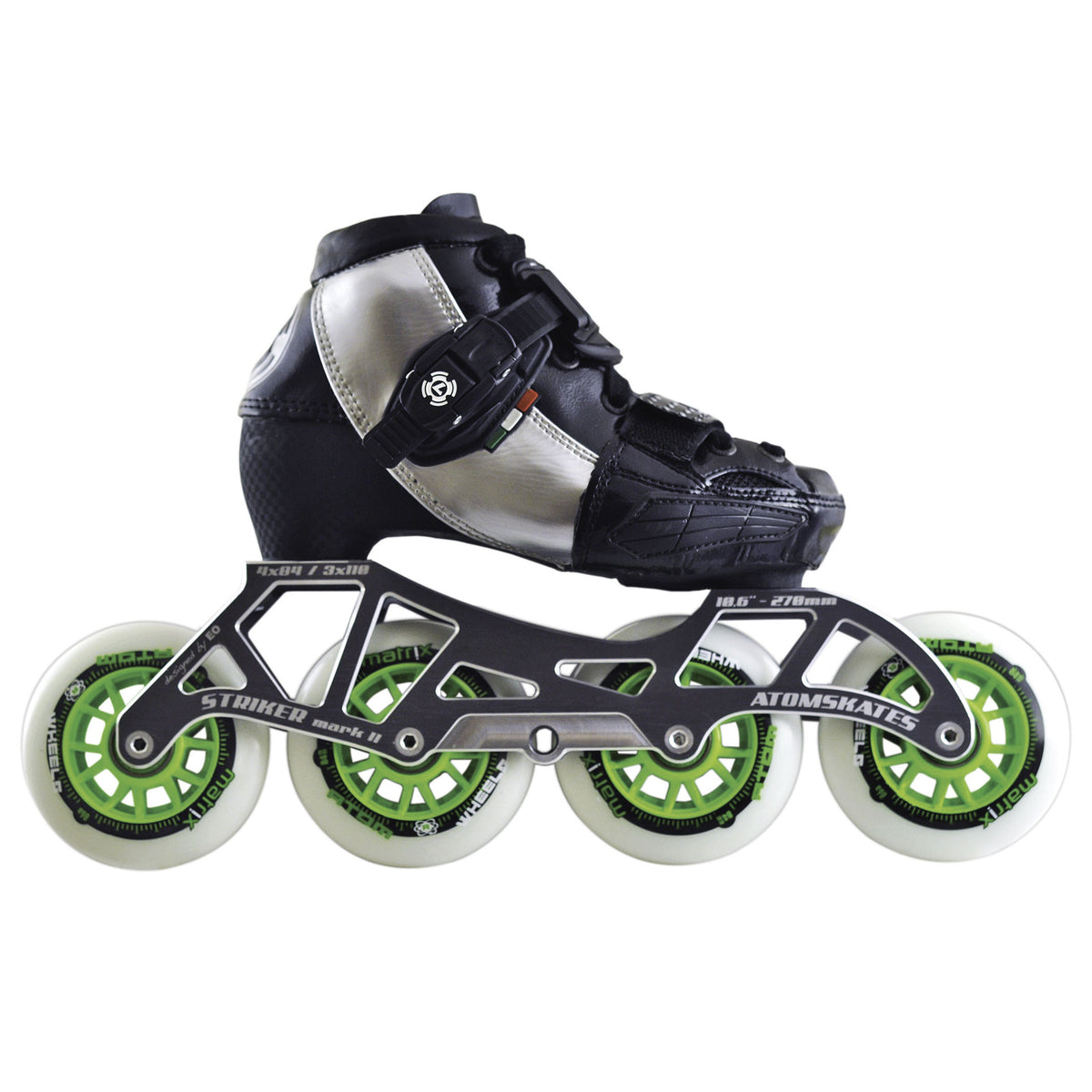 Luigino Challenge Junior 4-Wheel Inline Speed Skate Package I Bayside ...
