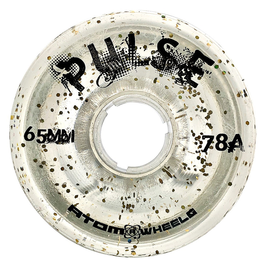 Atom Pulse Glitter Roller Skate Wheels 65mm 78a - Bayside Blades