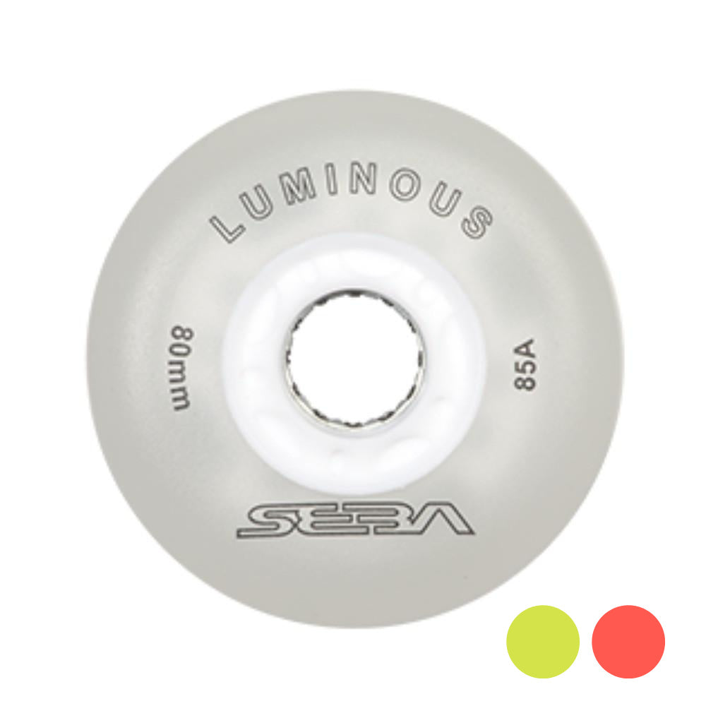 SEBA Luminous Inline Skate Light Up Wheels 4pack 76mm | Bayside Blades
