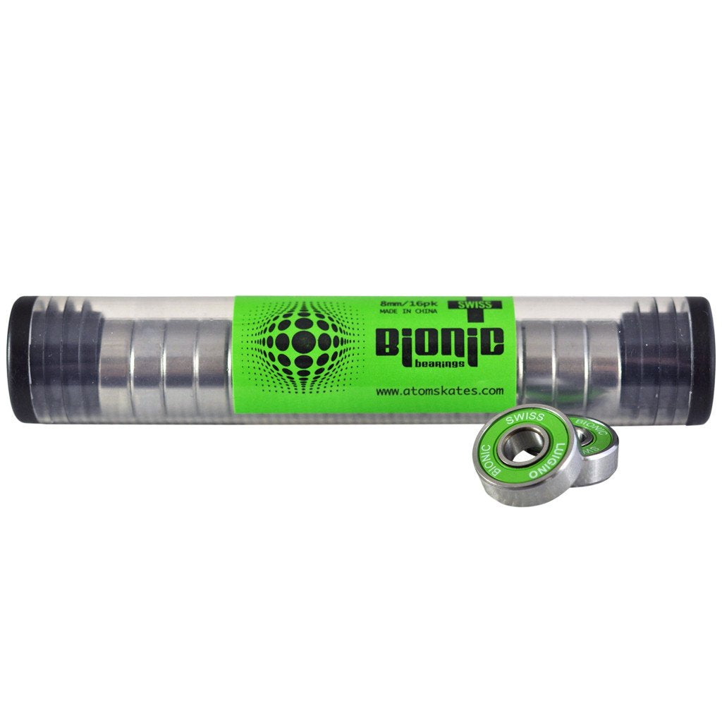 BIONIC Swiss 608 8mm Inline Skate Bearings 16 Pack I Bayside Blades